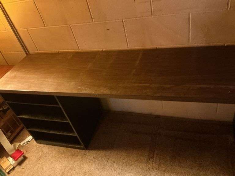 Sewing work counter with storage 2737×65×18 inches - SCHULTIS & SON, INC.