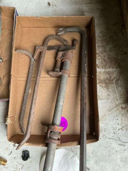 antique wood clamp and crowbars - SCHULTIS & SON, INC.