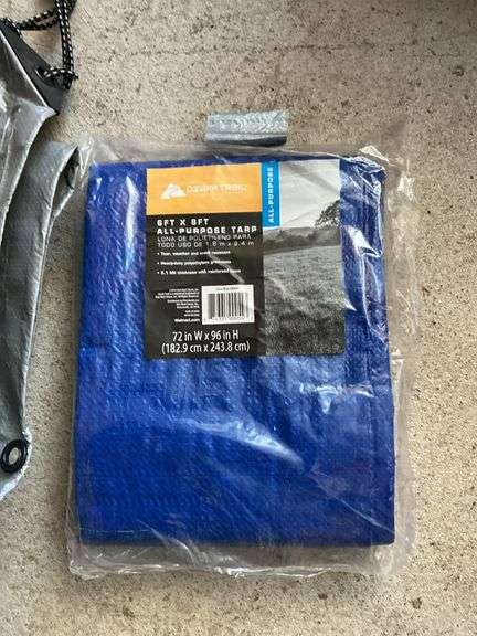 two 6‘ x 8 all purpose tarps - SCHULTIS & SON, INC.