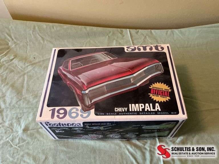 1969 AMT Chevy Impala Model Kit - SCHULTIS & SON, INC.