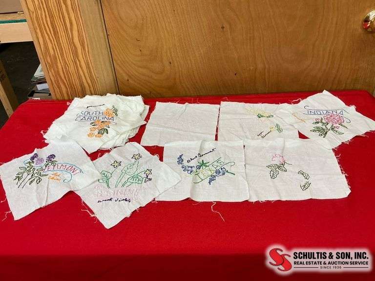 Embroidered Fabric Squares - SCHULTIS & SON, INC.