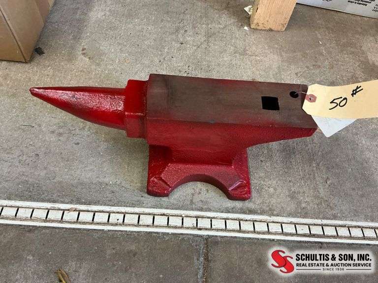 Red Cast Iron Anvil - SCHULTIS & SON, INC.