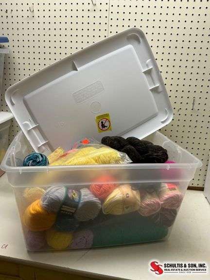 Plastic Bin of Yarn - SCHULTIS & SON, INC.