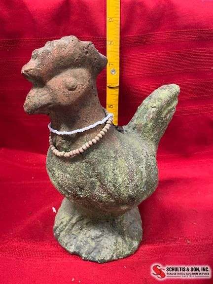 Cast stone Chicken Figurine - SCHULTIS & SON, INC.