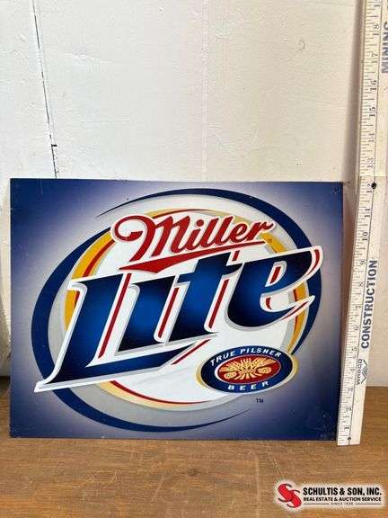 Miller Lite Metal Sign - SCHULTIS & SON, INC.