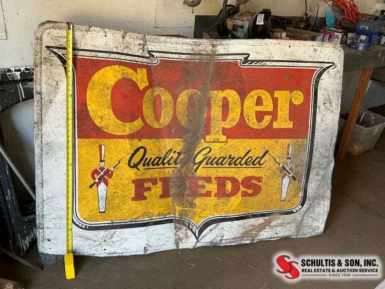 Cooper Feeds Metal Sign - SCHULTIS & SON, INC.