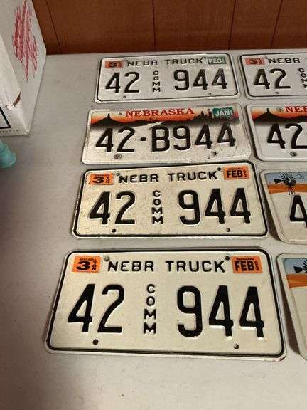 county 42 metal Nebraska license plates - SCHULTIS & SON, INC.