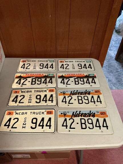 county 42 metal Nebraska license plates - SCHULTIS & SON, INC.