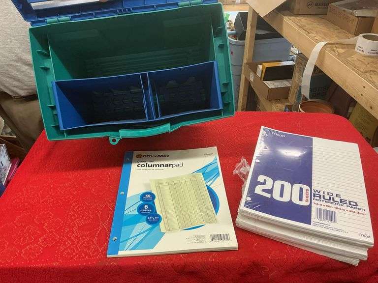 File box, columnar pad, loose leaf paper - SCHULTIS & SON, INC.