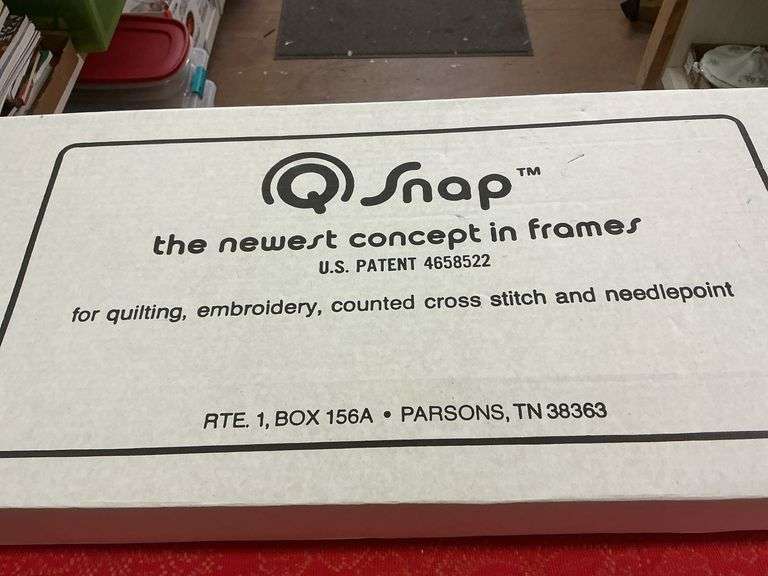 Q Snap embroidery frame - SCHULTIS & SON, INC.