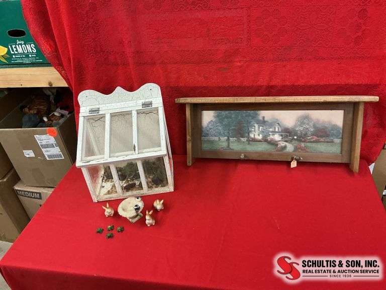 wood shelf- wood frame terrarium - SCHULTIS & SON, INC.