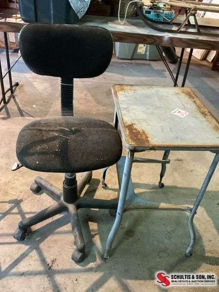 office chair and typewriter desk - SCHULTIS & SON, INC.