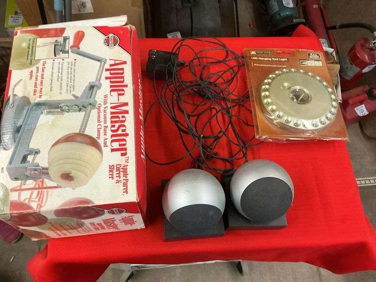 Apple master, speakers and tent light - SCHULTIS & SON, INC.
