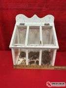 wood shelf- wood frame terrarium - SCHULTIS & SON, INC.