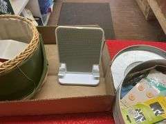 Sewing supplies, iPad stand, basket - SCHULTIS & SON, INC.