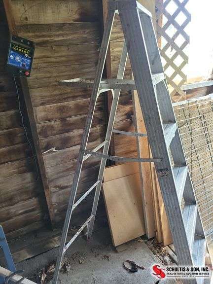Six foot aluminum step ladder, small ladder - SCHULTIS & SON, INC.