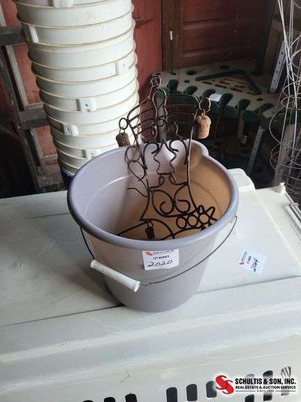 Bucket with hanging boot and bells - SCHULTIS & SON, INC.