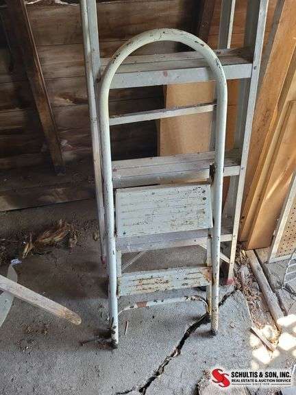 Six foot aluminum step ladder, small ladder - SCHULTIS & SON, INC.