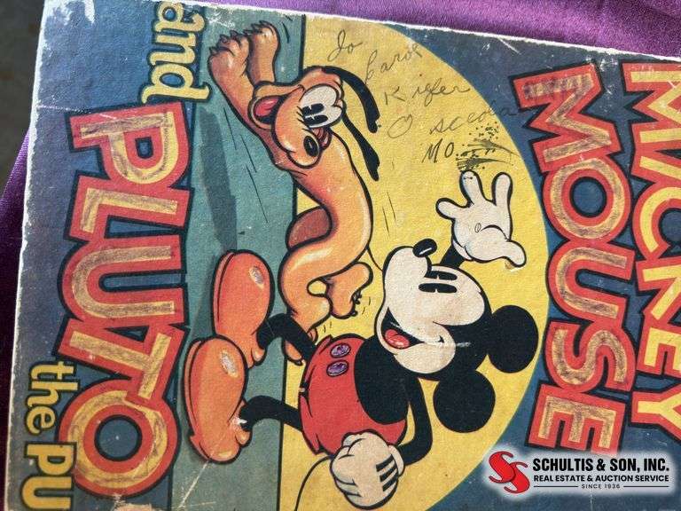 1936 Mickey Mouse and Pluto Mods book - SCHULTIS & SON, INC.