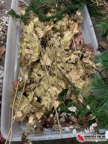 greenery and gold leaves - SCHULTIS & SON, INC.