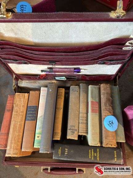 Briefcase of old books - SCHULTIS & SON, INC.