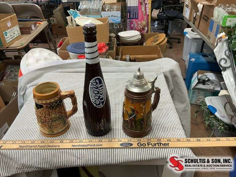 Beer, Steins, and beer bat bottle - SCHULTIS & SON, INC.