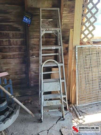 Six foot aluminum step ladder, small ladder - SCHULTIS & SON, INC.
