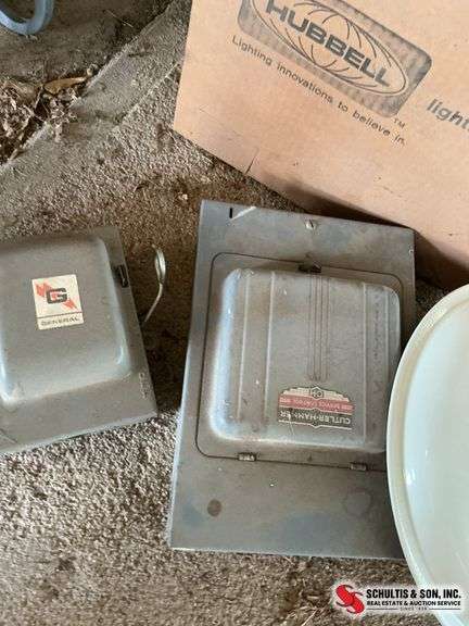 Two fuse boxes and fixture for street light - SCHULTIS & SON, INC.