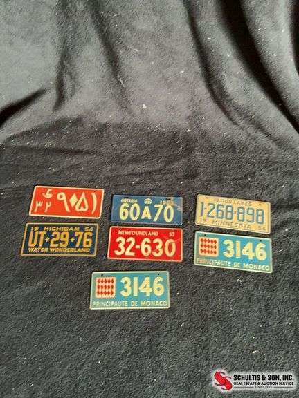 souvenir miniature license plates - SCHULTIS & SON, INC.