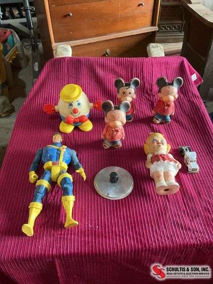 antique rubber Walt Disney characters- vintage cyclops figurine from X ...