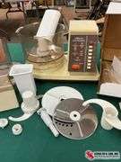 Counter Craft seven speed food processor with parts and a Presto salad ...