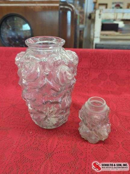 1900 antique goofus glass vases - SCHULTIS & SON, INC.