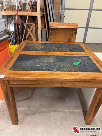 Kitchen table with inlay one leaf included - SCHULTIS & SON, INC.