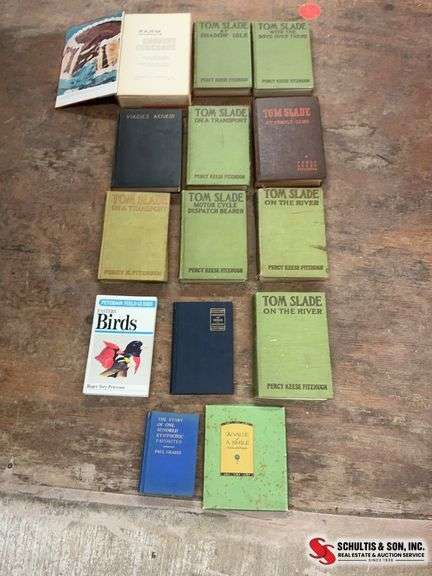 Tom Slade series of hardback books- country cookbook- eastern birds ...