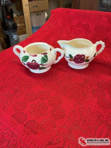 Ucagco ceramic fruit design coffee cups- Blue Ridge Southern Pottery ...