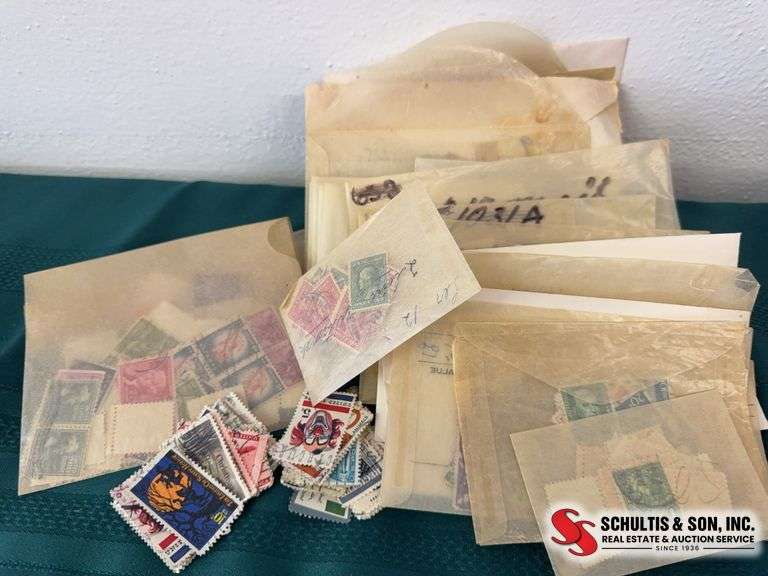 Many , many envelopes of stamps older collection - SCHULTIS & SON, INC.