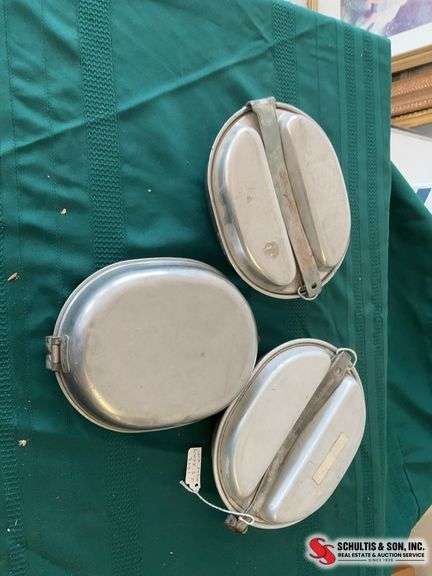 Three US army mess kits - SCHULTIS & SON, INC.