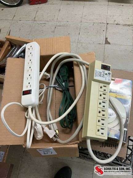 Smoke alarm, electric plug in strips, ext. cords - SCHULTIS & SON, INC.