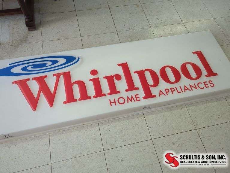 Whirlpool home appliance sign doesn't light up (23" X 72") one sided ...