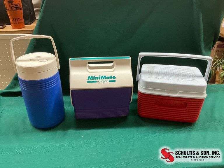 Three Portable Coolers - SCHULTIS & SON, INC.