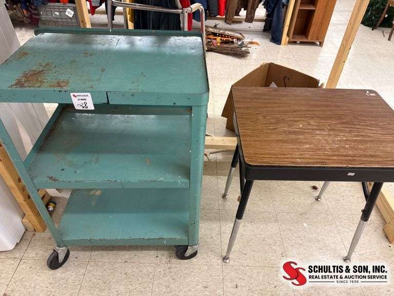 Metal Utility Cart and Desk - SCHULTIS & SON, INC.