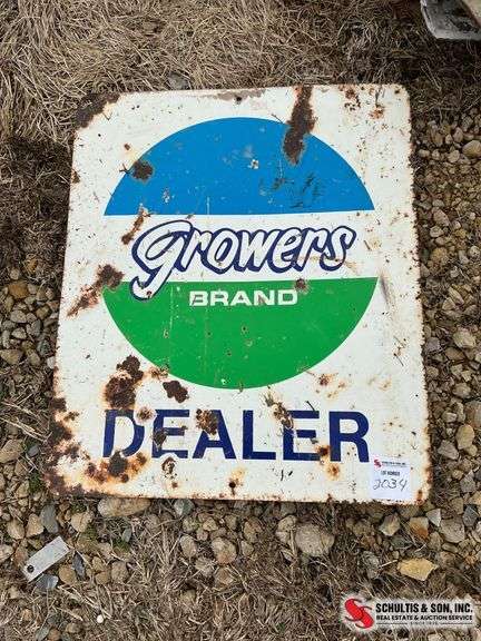 Growers Brand Dealer Sign - SCHULTIS & SON, INC.