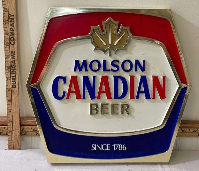 Molson Canadian Beer sign - Sherwood Auctions