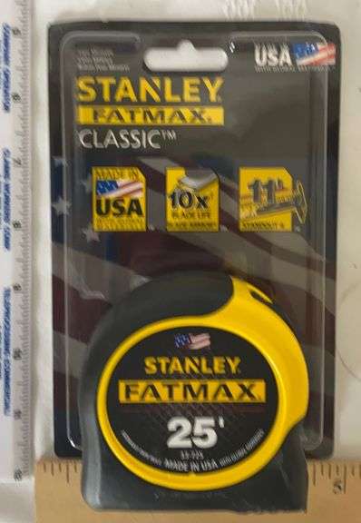 25’ Stanley Fatmax Tape Measure - Sherwood Auctions