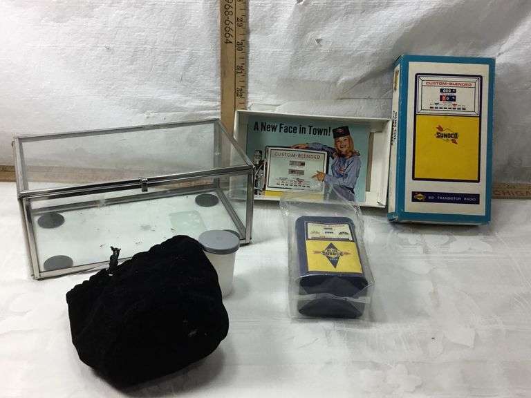 Sunoco Bank in Original Box, Glass Box and More - Sherwood Auctions