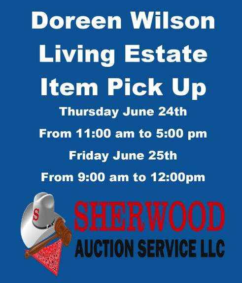 Item Pick Up Times Thursday & Friday Following the Auction - Sherwood ...