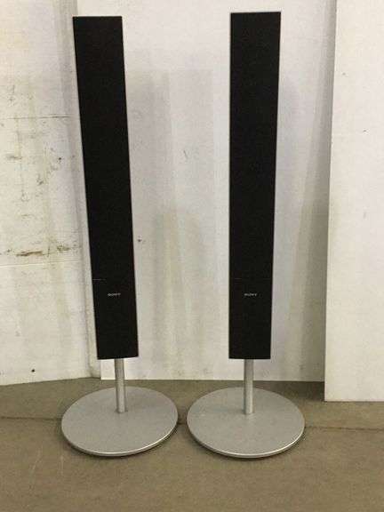 2 Sony Tower Speakers (41” tall) - Sherwood Auctions