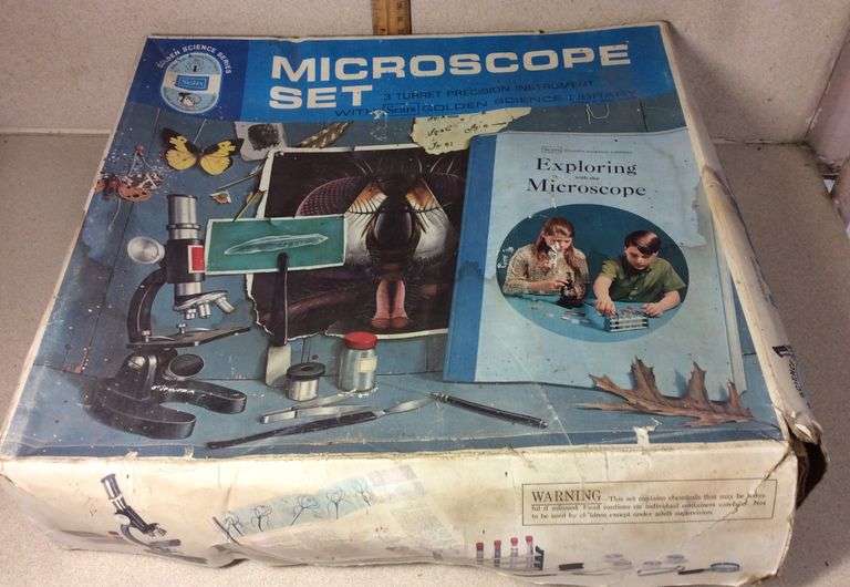 Vtg Sears Microscope Set (not Complete) - Sherwood Auctions