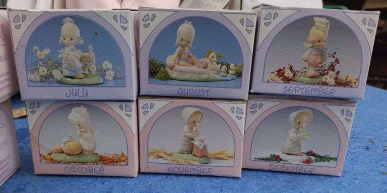 Duckhouse "Krista" & "Kirk" Dolls + Precious Moments Miniature Monthly ...