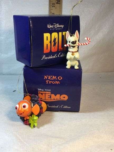 Scholastic Disney Ornaments - Bolt & Nemo - Sherwood Auctions